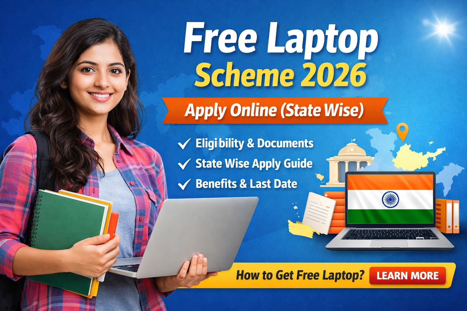 Free Laptop Scheme 2026 Apply Online (State Wise) – Eligibility ...